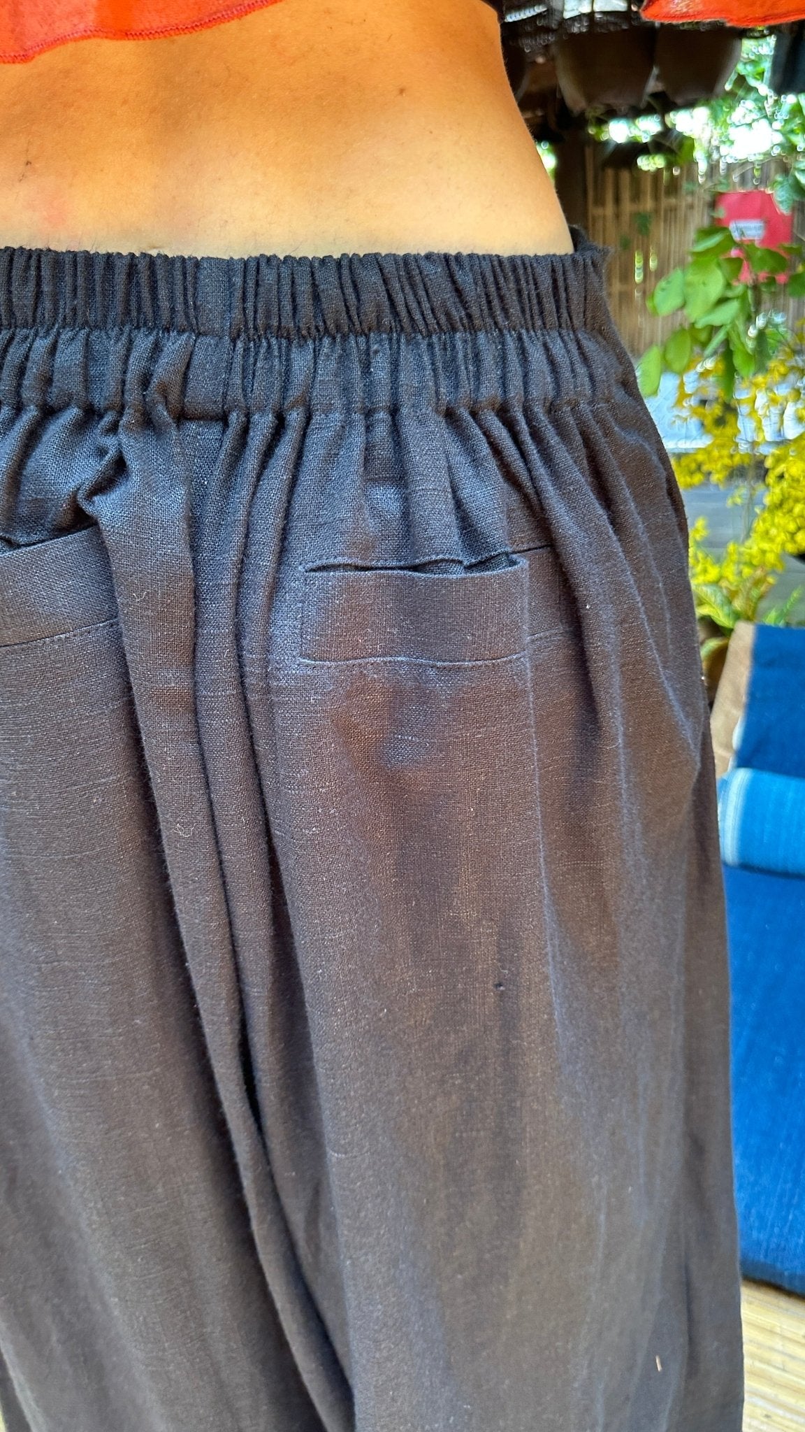 Linen Skirt Pants Culotte Sustainable Fashion By Nomadic Collections